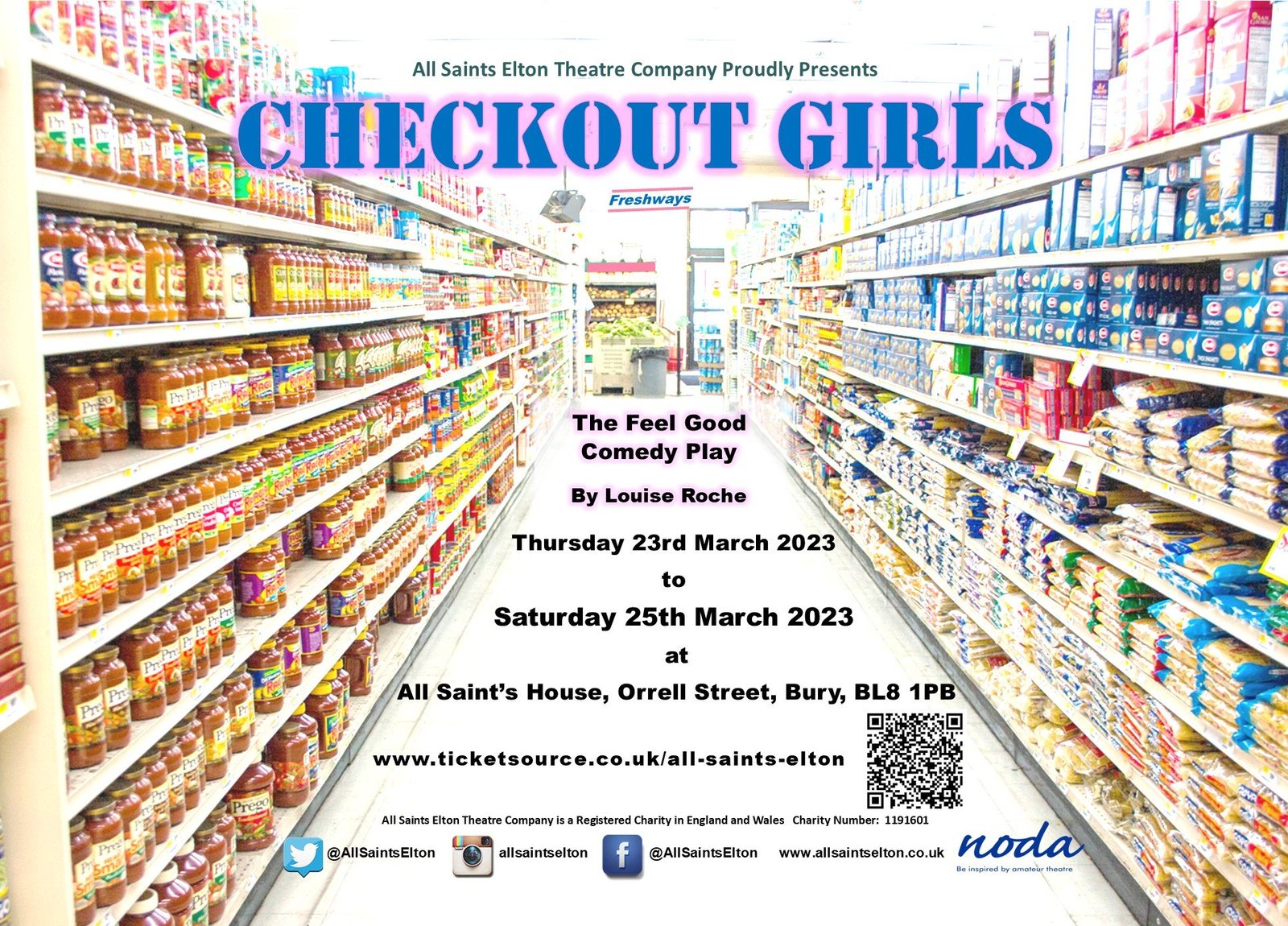 CHECKOUT GIRLS the Play | All Saints Elton Theatre Company